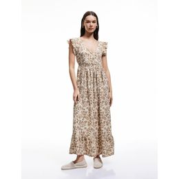 KOTON Kleid Damen Größe 34 beige / hellbeige / braun Winterkleid