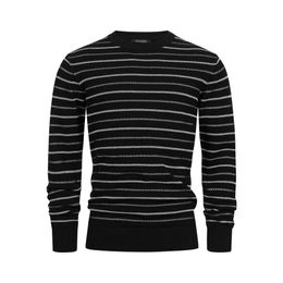 INDICODE JEANS Pullover Herren Gr&ouml;&szlig;e L schwarz / wei&szlig;