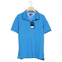 Tommy Hilfiger Poloshirt Herren Größe XXL Second Hand hellblau