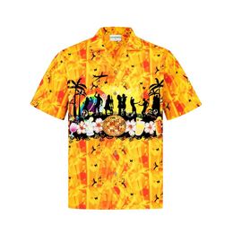 Hawaiihemdshop.de Hemd 'Hawaiihemd Summer Party' Herren Gr&ouml;&szlig;e XXXL gelb