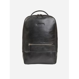 Negotia Leather Backpack 'Averon' male Black size 40x30x10