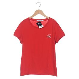 Calvin Klein Jeans T-Shirt Damen Gr&ouml;&szlig;e L Second Hand rot