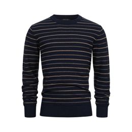INDICODE JEANS Pullover Herren Gr&ouml;&szlig;e L beige / dunkelblau