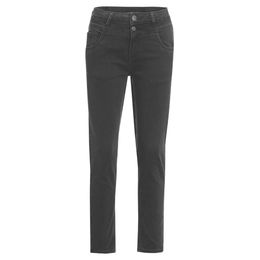Gina Damen Slim-Jeans mit Used-Waschung