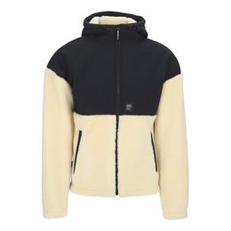SPITZBUB Fleecejacke Herren Größe XXXL beige / schwarz