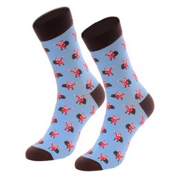 La Bortini Socks female Blue size 35-38
