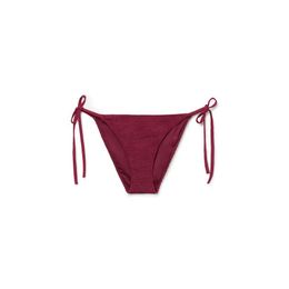 CALZEDONIA Bikinihose 'CRINKLE WAVES' Damen Größe L bordeaux