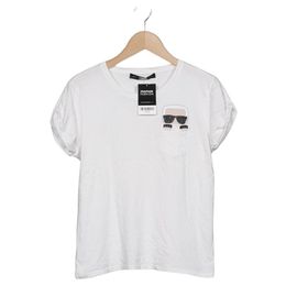 K by KARL LAGERFELD Karl Lagerfeld T-Shirt Damen Gr&ouml;&szlig;e M Second Hand wei&szlig;