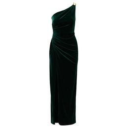 Adrianna Papell Langes Abendkleid 'Velvet Column Gown' Damen Gr&ouml;&szlig;e 36 dunkelgr&uuml;n Winterkleid