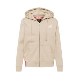Alpha Industries Sweatjacke Herren Gr&ouml;&szlig;e XXXL sand / rot / wei&szlig;
