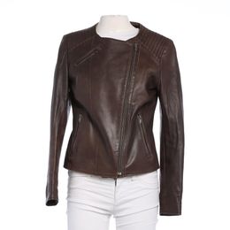 Peserico Lederjacke / Ledermantel Damen Gr&ouml;&szlig;e S Second Hand braun