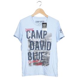CAMP DAVID T-Shirt Herren Gr&ouml;&szlig;e S Second Hand hellblau