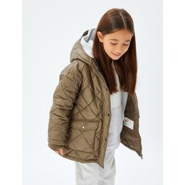 KOTON Übergangsjacke Mädchen Größe 110/116 khaki