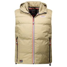 Geographical Norway Steppweste "Vito" in Beige - 69% | Größe M | Herren-outdoorjacken