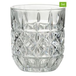 J Line 4er-Set: Whiskygl&auml;ser in Transparent - (H)9,5 x &Oslash; 8,2 cm - 10% | Gedeckter-tisch