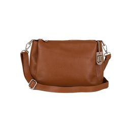 Lucca Baldi Leder-Umhängetasche "Melfi" in Cognac - (B)26 x (H)19 x (T)9 cm - 74% | Damen-taschen