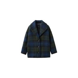 Mango Mantel 'Scotish' Damen Gr&ouml;&szlig;e L dunkelblau / dunkelgr&uuml;n