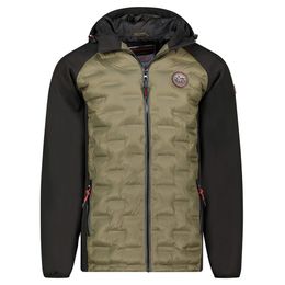 Geographical Norway Übergangsjacke "Bael" in Khaki/ Schwarz - 73% | Größe M | Herren-plussize