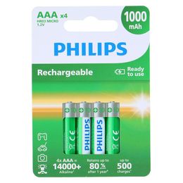 Philips AAA-Batterien 1000 mAh - 4 St&uuml;ck - 11% | Technikzubehoer