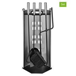 Everysentials 5tlg. Set: Kaminbesteck in Silber/ Schwarz - 23% | Kreativbedarf-diy