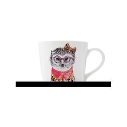 Mikasa Tasse "Hedgehog" in Wei&szlig;/ Rosa/ Gelb - 380 ml - 16% | Gedeckter-tisch