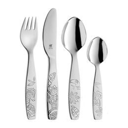 Zwilling 4tlg. Kinderbesteckset "Jungle" in Silber - ab 3 Jahren - 19% | Gedeckter-tisch