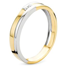 Diamant Exquis Wei&szlig;gold-/ Gold-Ring mit Diamanten - 60% | Gr&ouml;&szlig;e 52 | Schmuck