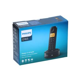 Philips Schnurloses Telefon "D1651B/01" in Schwarz - 26% | Smartphones-zubehoer