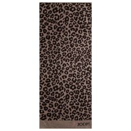 JOOP! Saunatuch Leo, Beige, Textil, Animalprint, 80x200 cm, Textiles Vertrauen - Oeko-Tex&reg;, Made in Germany, Oeko-Tex&reg; Standard 100, saugf&auml;hig, Aufh&auml;ngeschlaufe, durchgef&auml;rbt, Freizeit, Wellness, Saunat&uuml;cher
