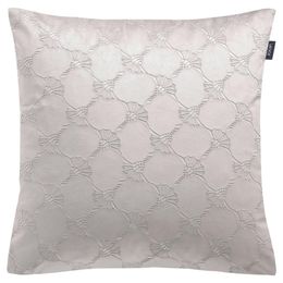 JOOP! Kissenh&uuml;lle Impress, Grau, Textil, Karo, 45x45 cm, hochwertige Qualit&auml;t, Wohntextilien, Bez&uuml;ge, Kissenbez&uuml;ge