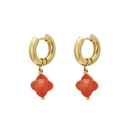 Cala Rose Earrings 'LIORA' female Orange size One Size