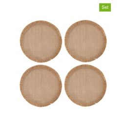 Mikasa 4er-Set: Tischsets in Beige - &Oslash; 38 cm - 10% |