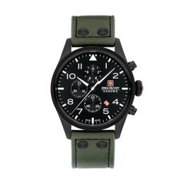 SWISS MILITARY HANOWA Uhren - Quarzuhr Thunderbolt Chrono - Gr. unisize - in Gr&uuml;n - f&uuml;r Damen