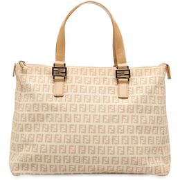 Fendi Shopper - Zucchino Canvas Tote - Gr. unisize - in Braun - für Damen