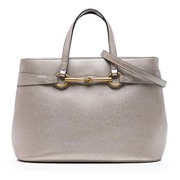 Gucci Hobo Bags - Leather Bright Bit Satchel - Gr. unisize - in Gold - f&uuml;r Damen