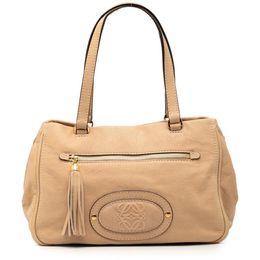 Loewe Hobo Bags - Nubuck Anagram Madrid Fringe Shoulder Bag - Gr. unisize - in Braun - f&uuml;r Damen