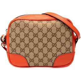 Gucci Hobo Bags - GG Canvas Bree Crossbody - Gr. unisize - in Braun - f&uuml;r Damen