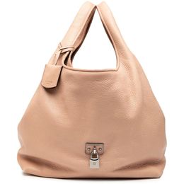 Loewe Hobo Bags - Calfskin Calle Lock Shoulder Bag - Gr. unisize - in Braun - f&uuml;r Damen