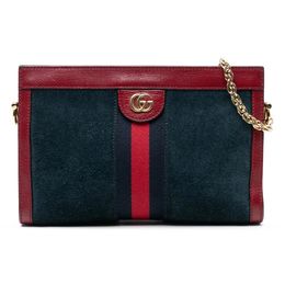Gucci Hobo Bags - Small Suede Ophidia Chain Crossbody - Gr. unisize - in Blau - f&uuml;r Damen