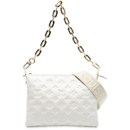 Louis Vuitton Hobo Bags - Monogram Embossed Puffy Lambskin Coussin PM - Gr. unisize - in Wei&szlig; - f&uuml;r Damen