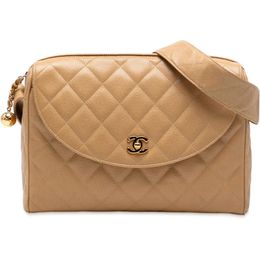 Chanel Hobo Bags - CC Quilted Caviar Camera Bag - Gr. unisize - in Braun - f&uuml;r Damen