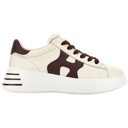 Hogan Low-Top Sneaker - Flat Shoes Ivory - Gr. 35 (EU) - in Wei&szlig; - f&uuml;r Damen