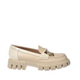 Baldinini Loafer - MOCASSIN Baldinini - Gr. 35 (EU) - in Creme - f&uuml;r Damen