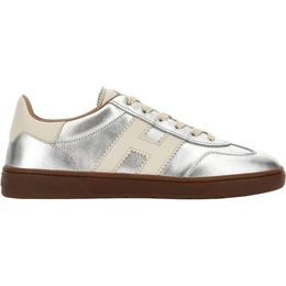 Hogan Low-Top Sneaker - Flat Shoes Argento Yogurt - Gr. 37 (EU) - in Silber - für Damen