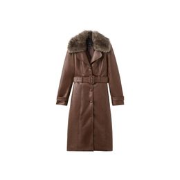 Mango Between-Seasons Coat 'Fernanda' female Brown size L