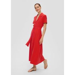 s.Oliver BLACK LABEL Blusenkleid Damen Gr&ouml;&szlig;e 38 rot Winterkleid