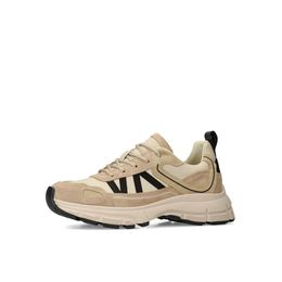 Manfield Sneaker Damen Gr&ouml;&szlig;e 37 beige / elfenbein / schwarz