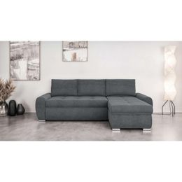 Home Affaire Ecksofa »HAVERHILL Schlafsofa mit Bettkasten, Maße B/H/T: 237/89/166 cm« L-Form mit Recamiere links oder rechts bestellbar,...