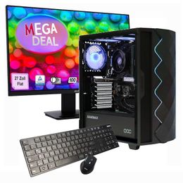 GAMEMAX PC-Komplettsystem »MegaDeal Diamond BK 2612 Ryzen 5 5600G Radeon Graphics 32GB 1TB SSD« 27 ′′ AMD Ryzen 5 32 GB RAM 1.000 GB SSD Windows 11...