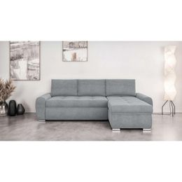 Home Affaire Ecksofa &raquo;HAVERHILL Schlafsofa mit Bettkasten, Ma&szlig;e B/H/T: 237/89/166 cm&laquo; L-Form mit Recamiere links oder rechts bestellbar, 